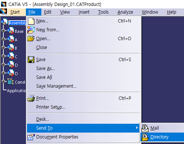 [CATIA V5] Assembly Data의 CATPart File Name 변경 방법