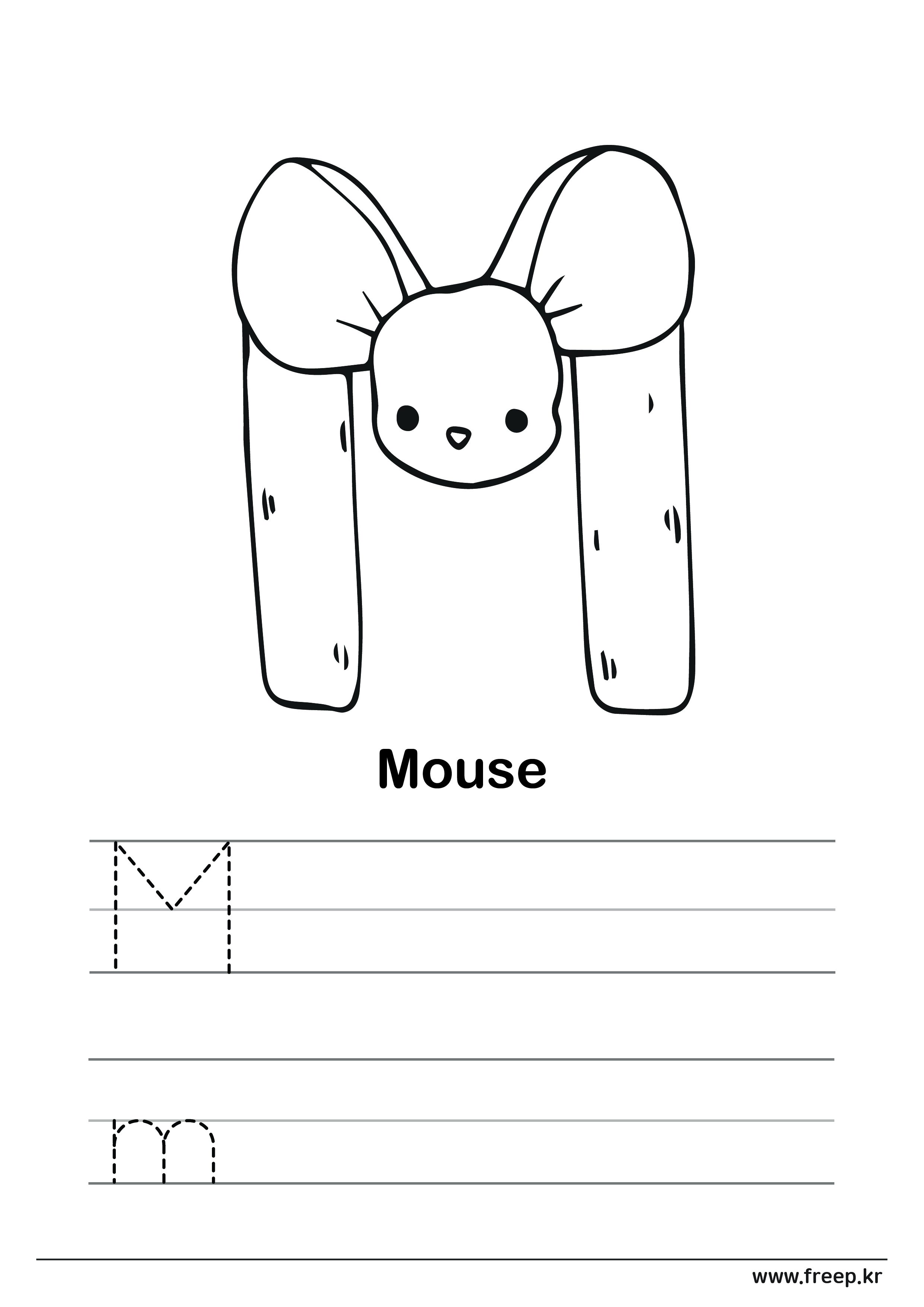 동물 알파벳 색칠공부 익히기 대문자 소문자 따라쓰기 I~P