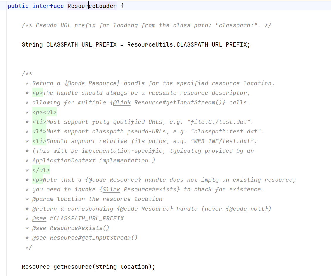 [Spring 공식문서 정리하기] Resource 관리