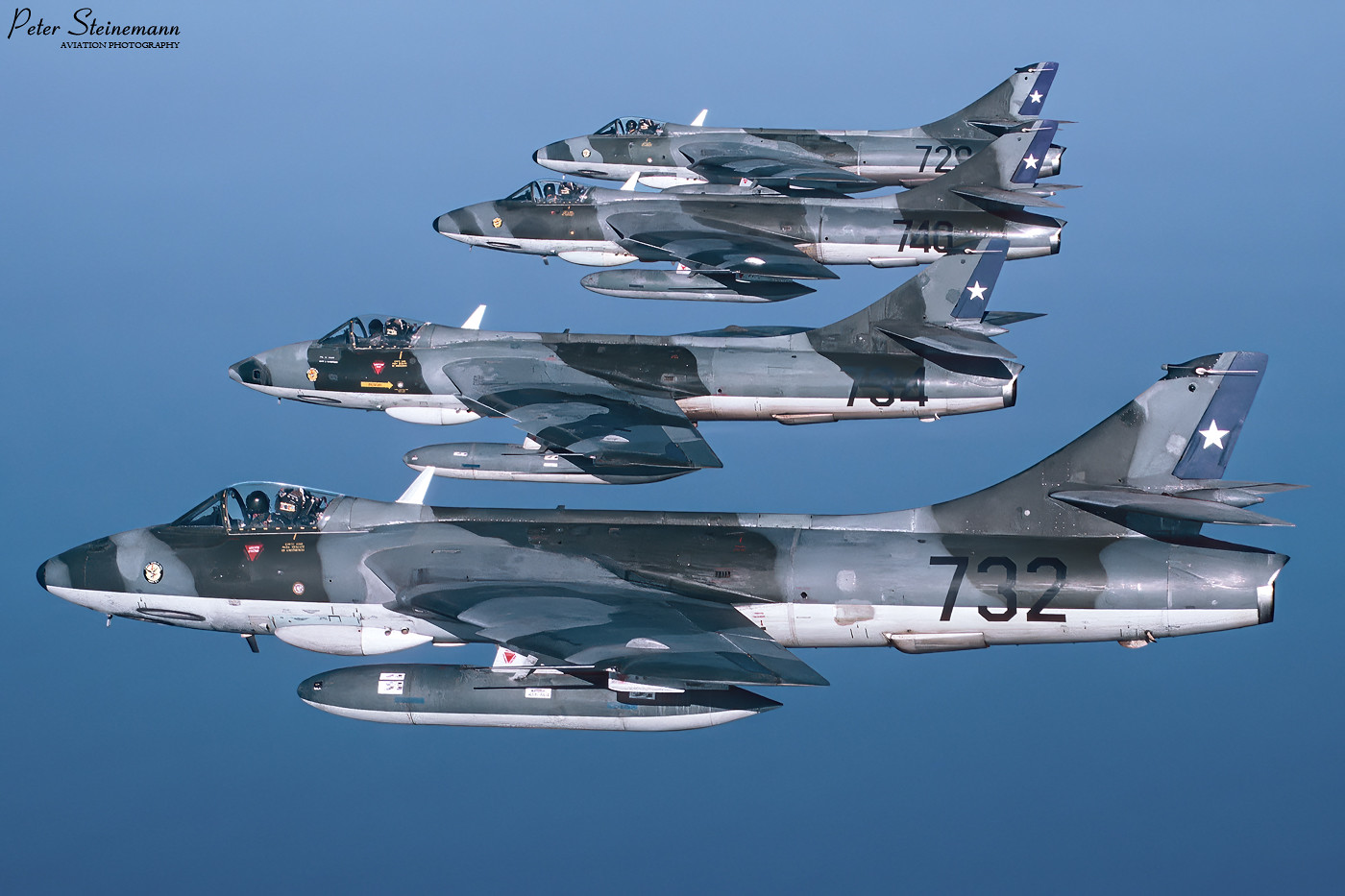 칠레공군이 운용했던 Hawker Hunter 전투기