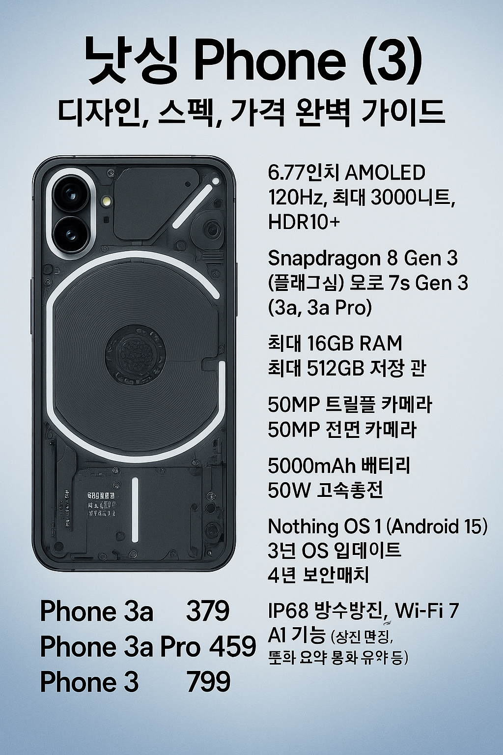 2025 NEW! NOTHING PHONE (3) 완벽 분석