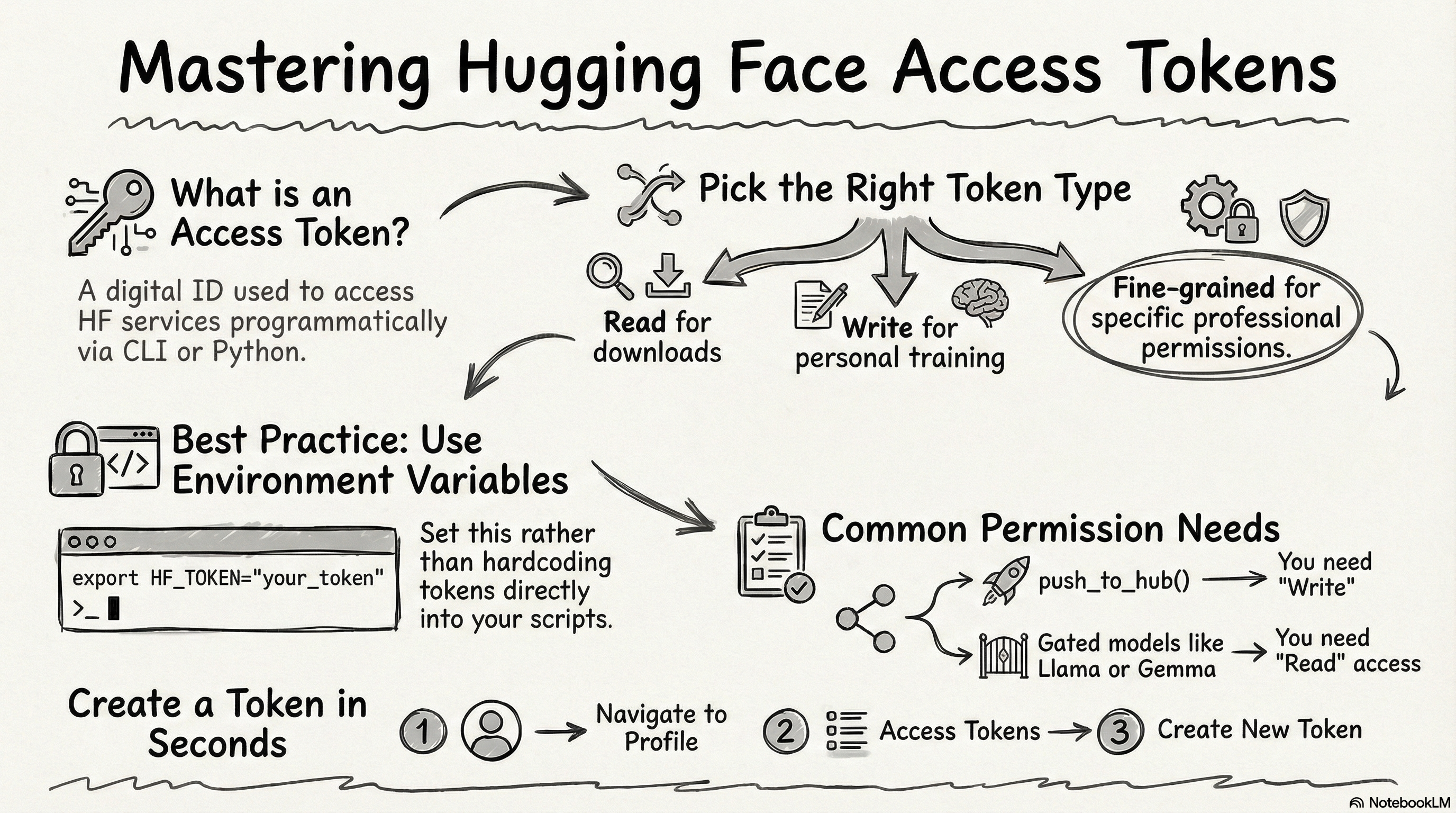 Hugging Face Access Token 생성 및 권한 설정 가이드
