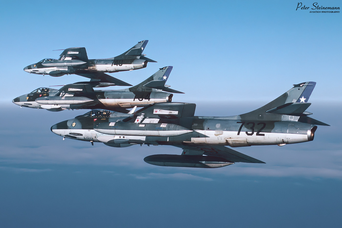 칠레공군이 운용했던 Hawker Hunter 전투기