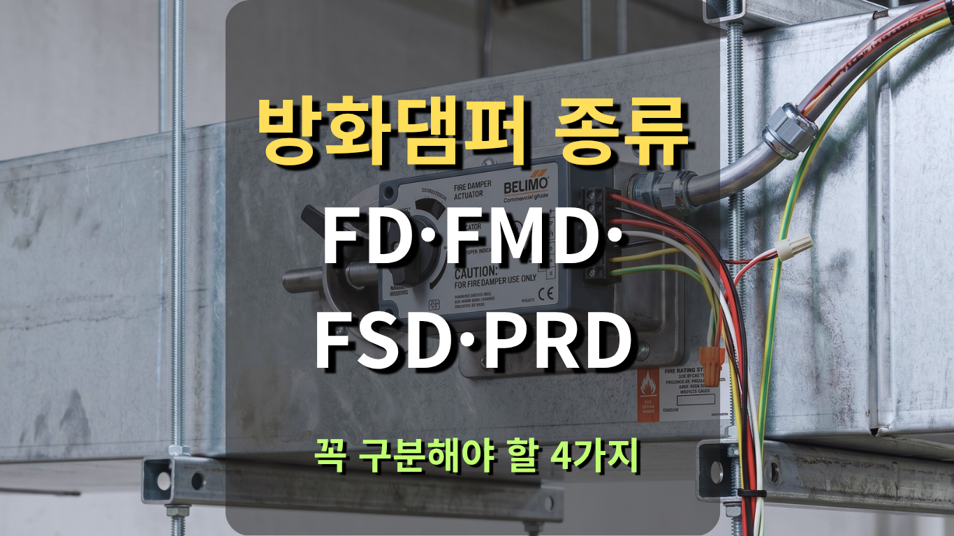 방화댐퍼 FD·FMD·FSD·PRD 차이｜소방 실무자가 현장에서 확인해야 할 점검 포인트