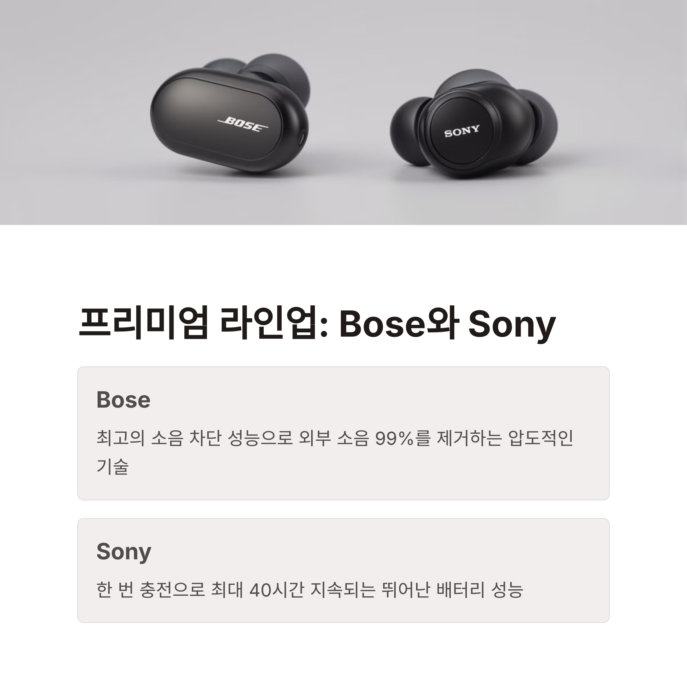 2025년 최고의 노이즈 캔슬링 이어폰 추천 TOP 5